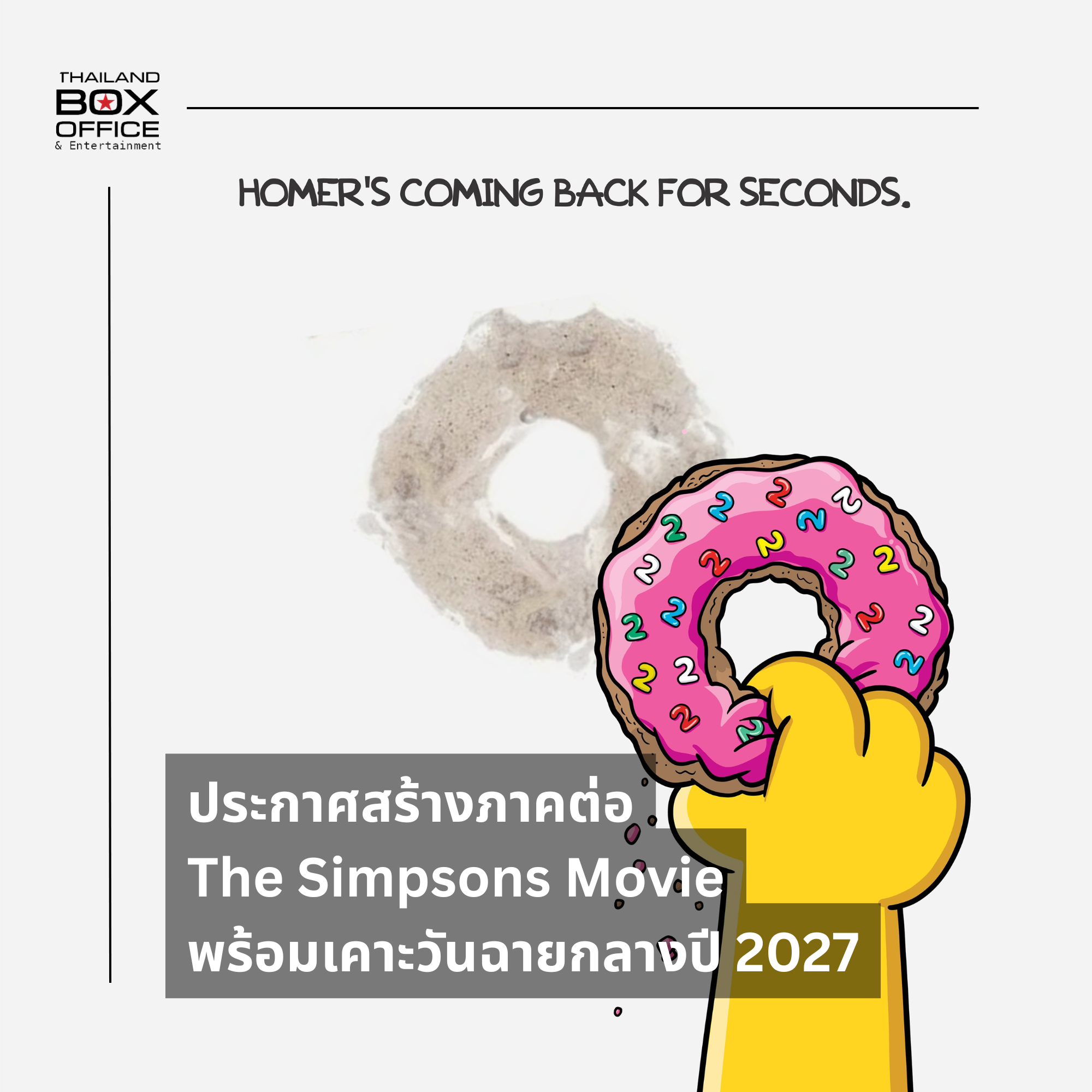 ประกาศสร้างภาคต่อ The Simpsons Movie พร้อมเคาะวันฉายกลางปี 2027 ...