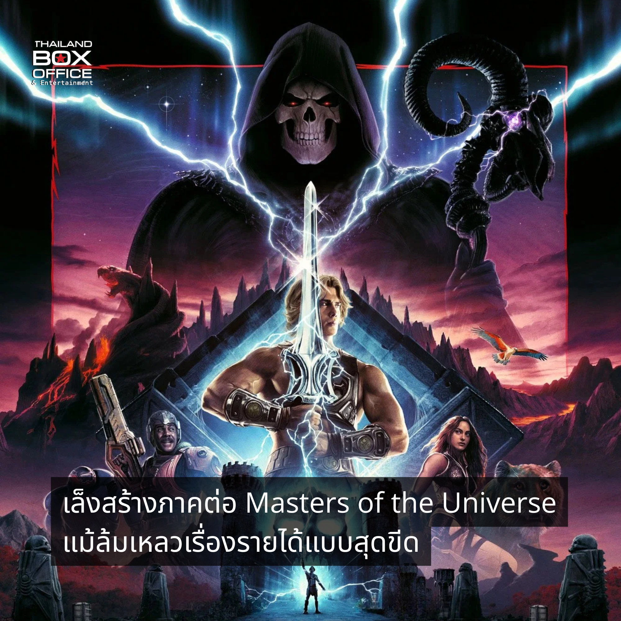 เล็งสร้างภาคต่อ Masters of the Universe แม้ล้มเหลวเรื่องรายได้แบบสุดขีด ...